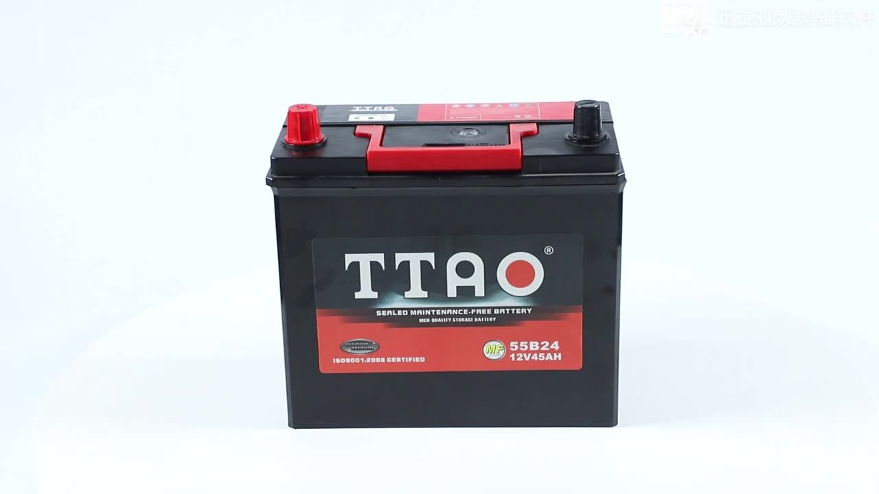 Jis Standard 55b24 Ns60 Mf Automotive Car Battery 12volt Storage ...