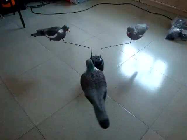 Triple Arm Pigeon Rotary Machine Rotary Hunting Shooting Real Bird ...