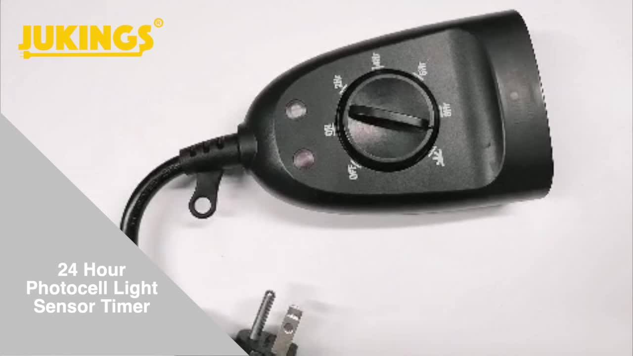 24 Hour Photocell Light Sensor Timer,Water Resistant Photoelectric ...