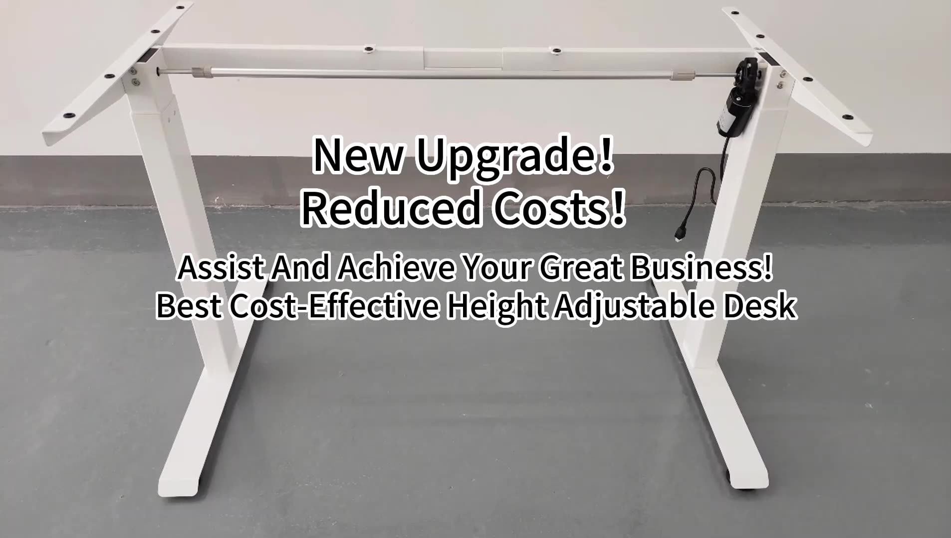 Electric Height Adjustable Ergonomic Single Motor Smart Furniture Sit ...