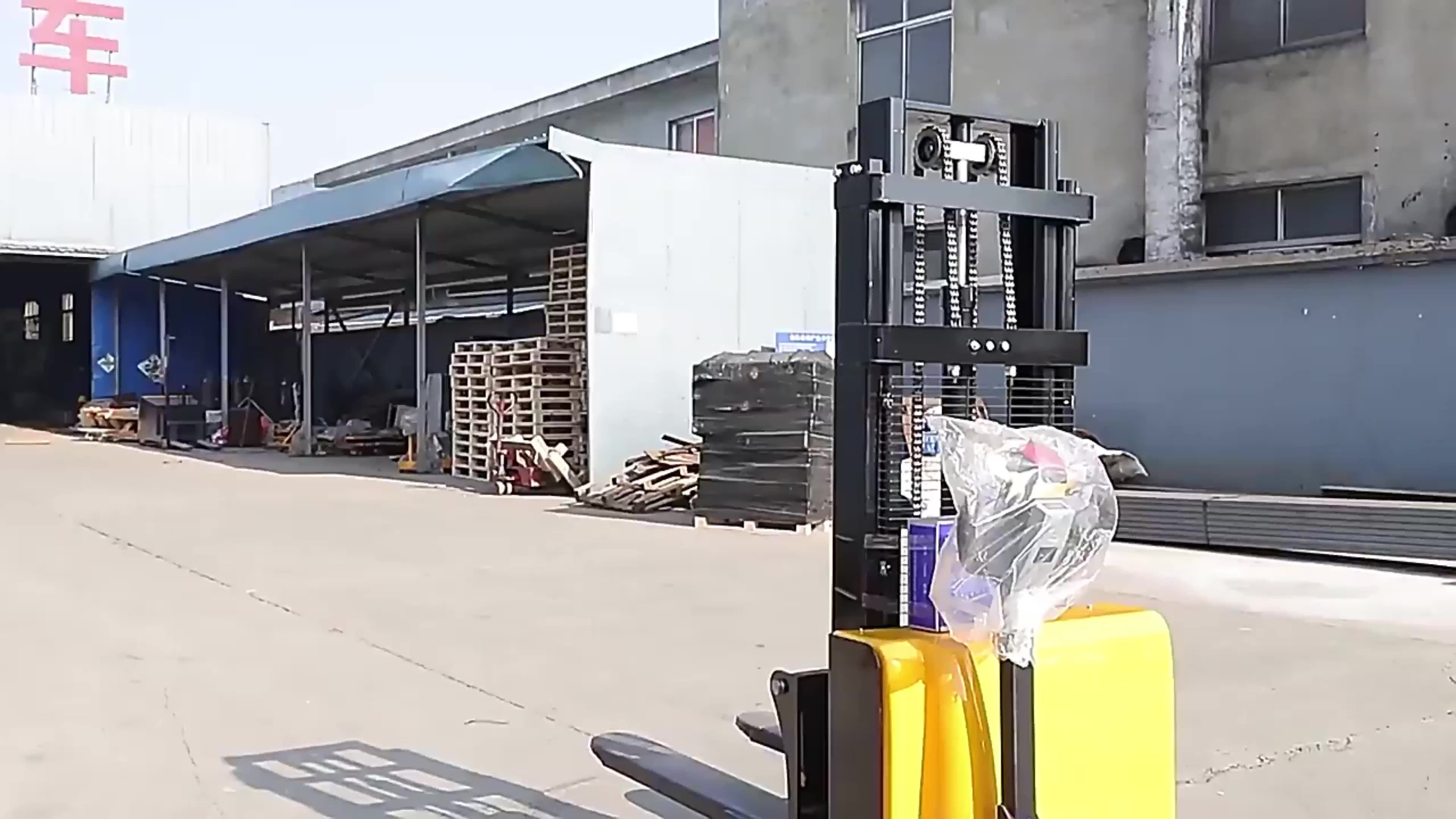 1 Ton Forklift Full Electric Pallet Stacker Agv Forklift China Factory ...