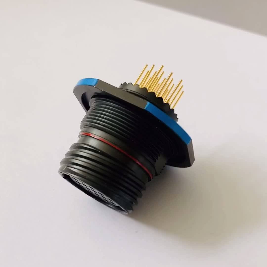 Military Round Ip68 Mil-dtl-d38999 Iii Series Water Proof Connector ...