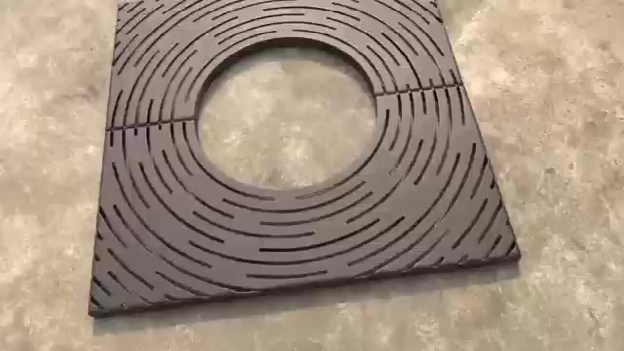 Oem Laser Cut Corten Steel Round Tree Grates Square Stainless Steel ...