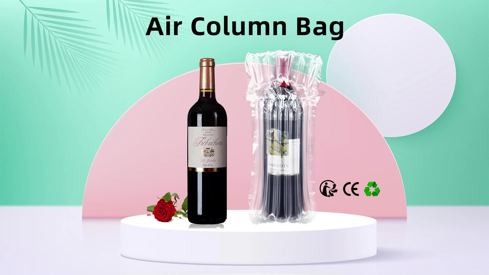 Transparent Inflatable Packaging Air Column Bag Cushion Wrap Wine ...