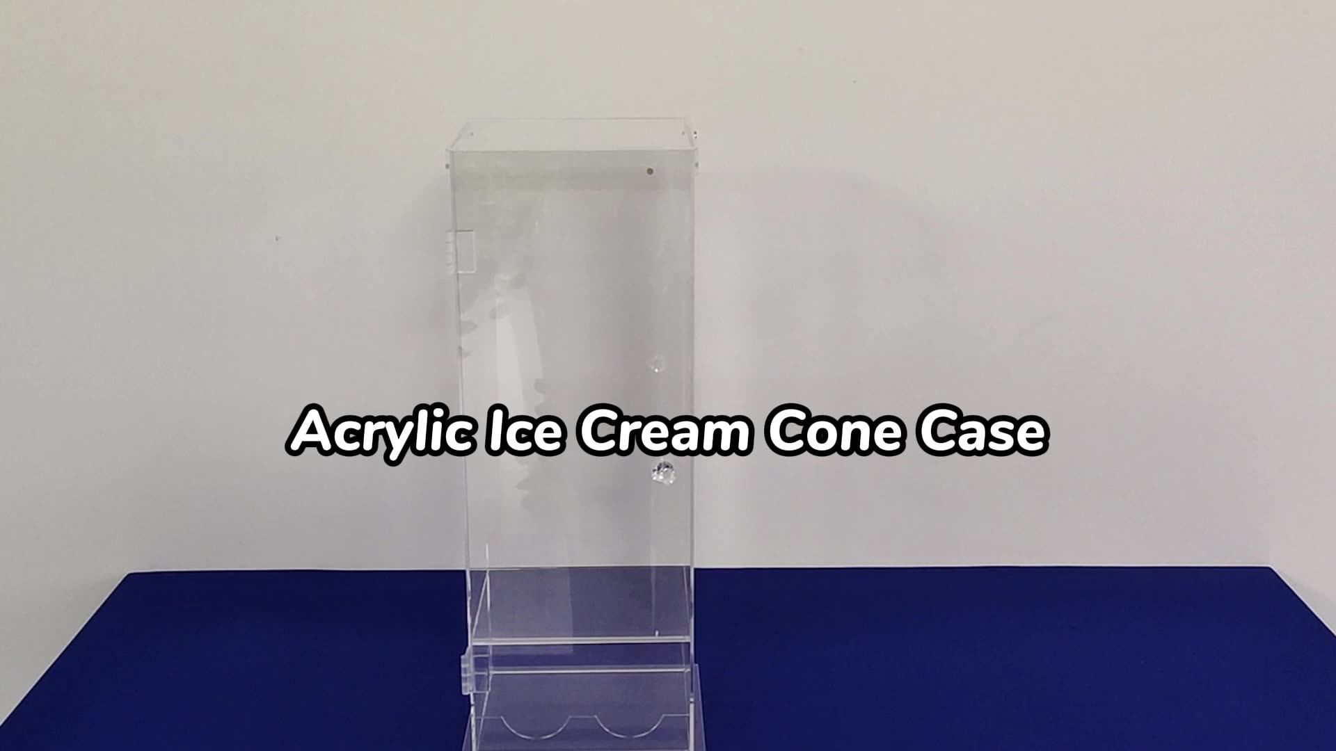 Acrylic Ice Cream Cone Dispenser Clear Waffle Cone Holder With ...