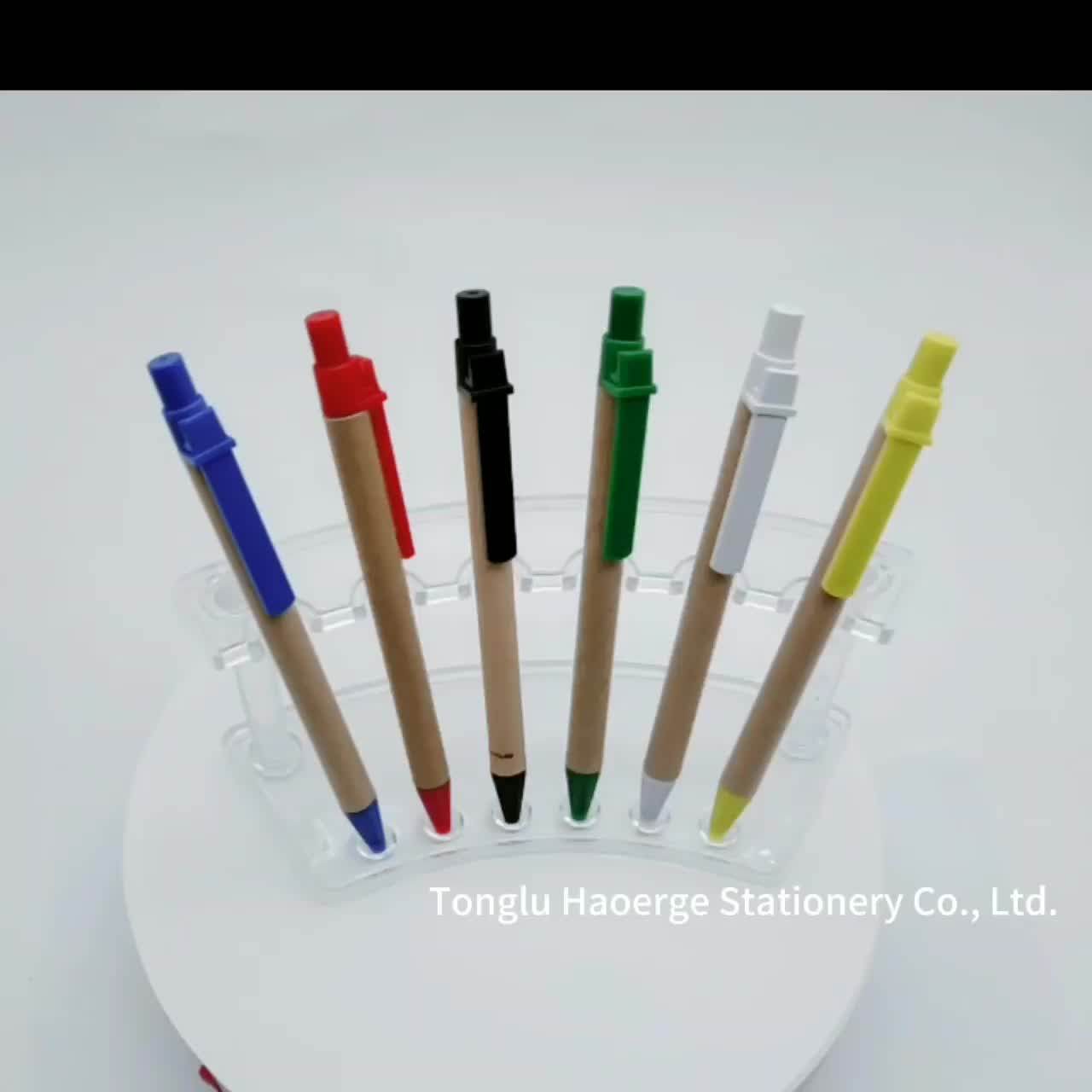 Wholesale Eco Friendly Custom Ball Recycled Paper Promotion Ballpoint ...