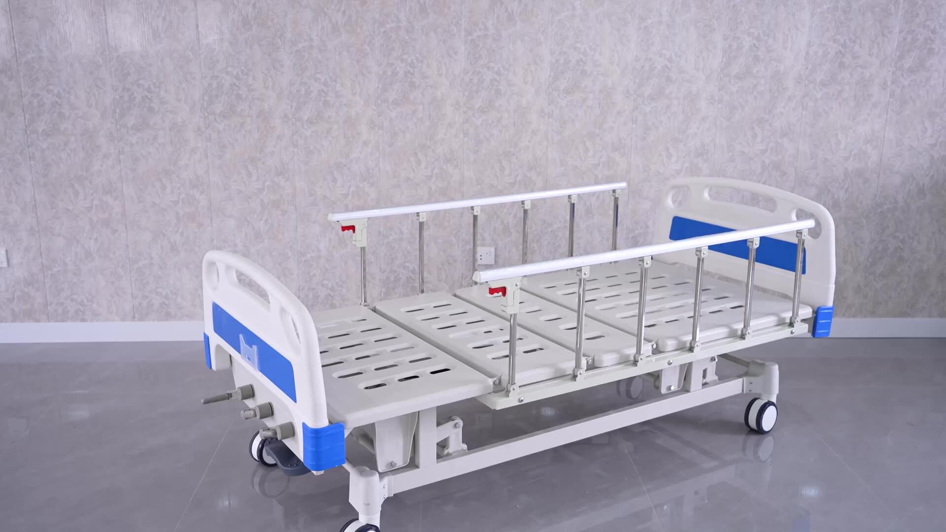 Abs Manual 3-function Adjustable Nursing Bed For Hospitals Featuring ...