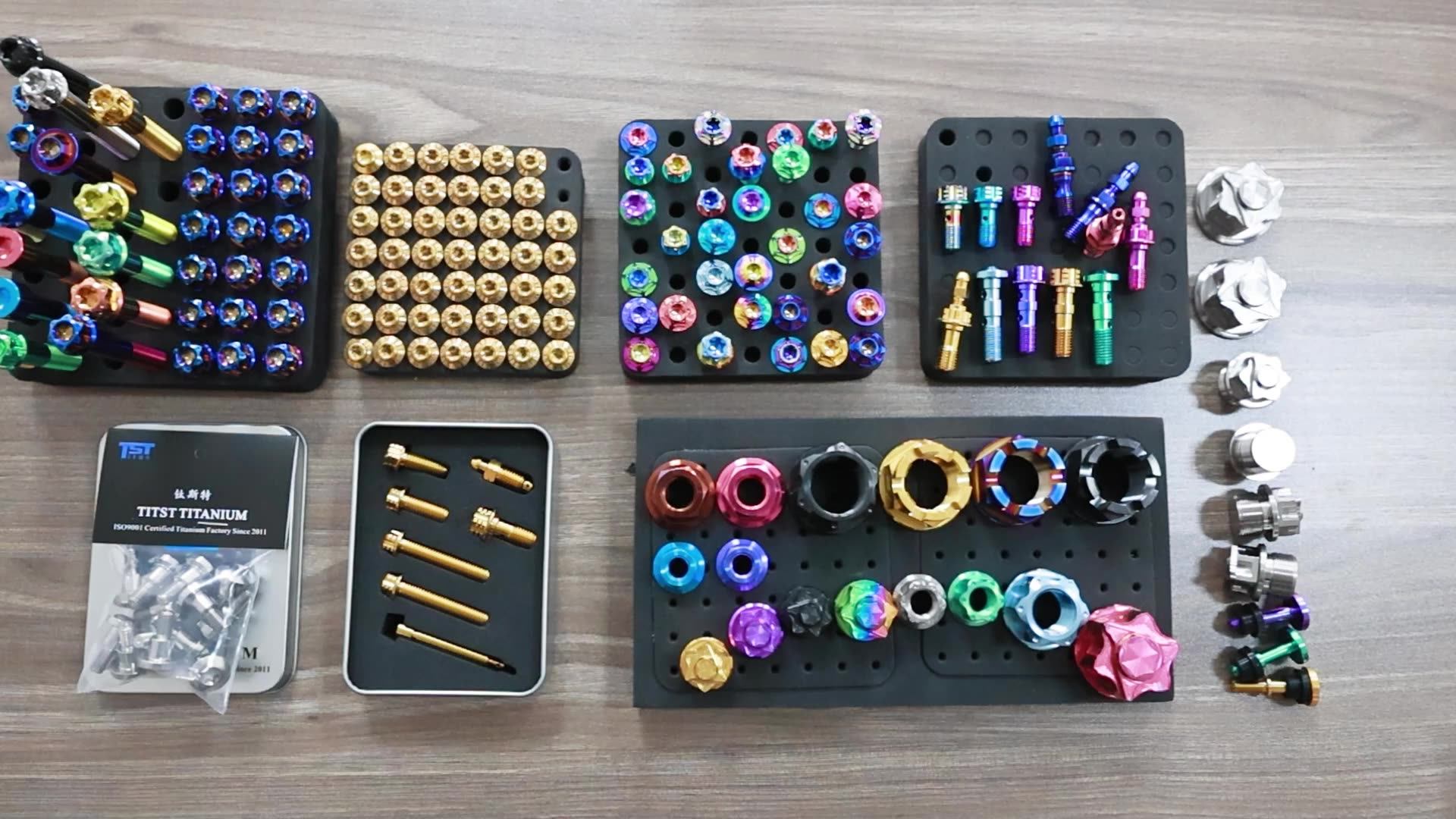 Titst M4 M5 M6 M8 M10 Titanium Disc Brake Bolts Flange Hex Head Bolts ...