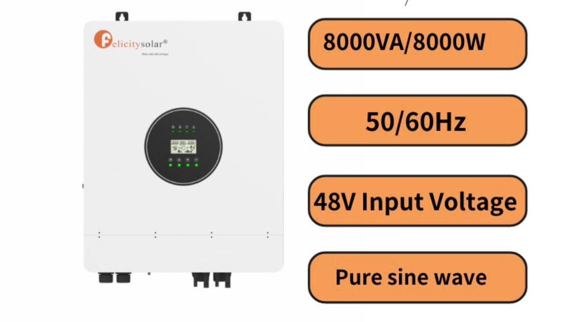 Felicity Solar Industrial Inverter Mppt Invert Hybrid Invert 8000w 48v ...