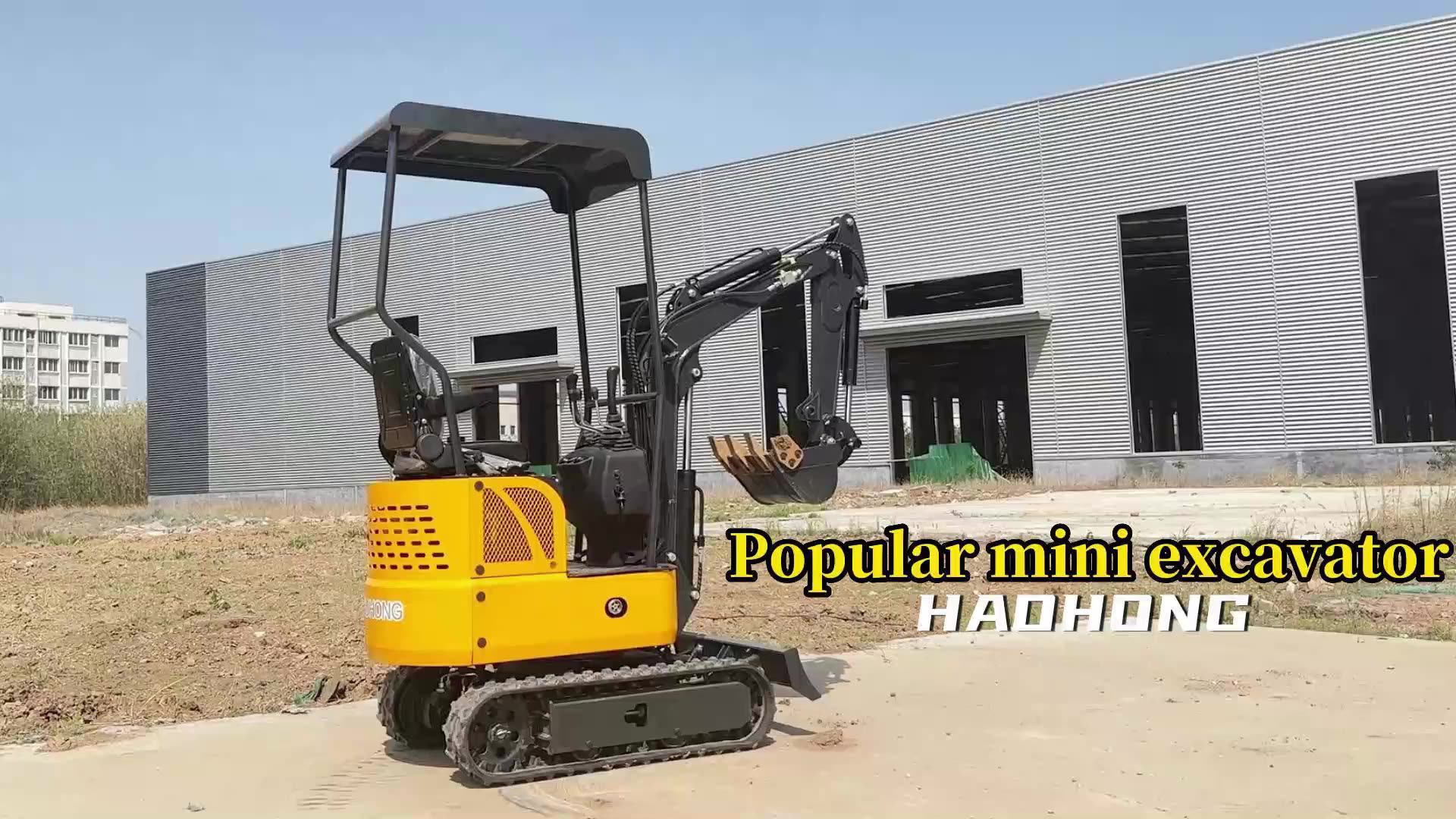 Mini Pelleteuse Chinoise Epa/ce/euro V Hh10 1 Tonne 1.8 Tonne 2 Tonnes ...