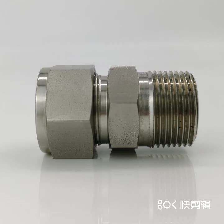 10mm Tube X 1/2 In. Npt Male Connector 316 Stainless Steel Compression ...