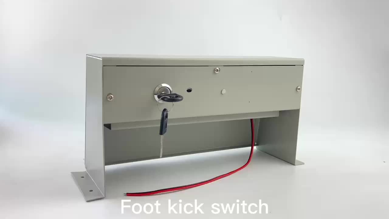 Metal Stainless Key Reset Foot Operated Button Wired Emergency Alarm ...