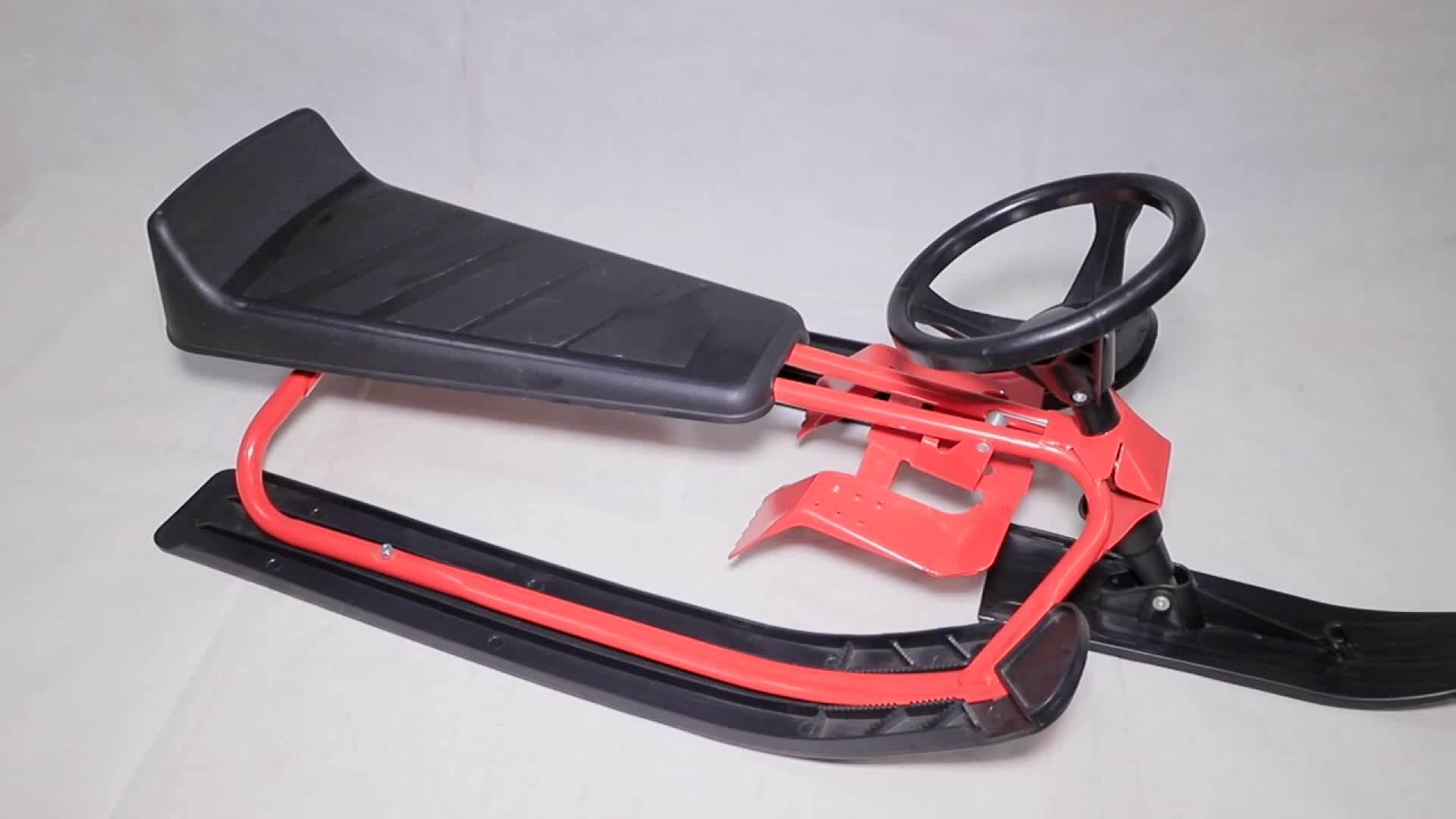 Steel Tube Pull Snow Scooter Sled Racer Sled - Buy Snow Racer Sled,Snow ...