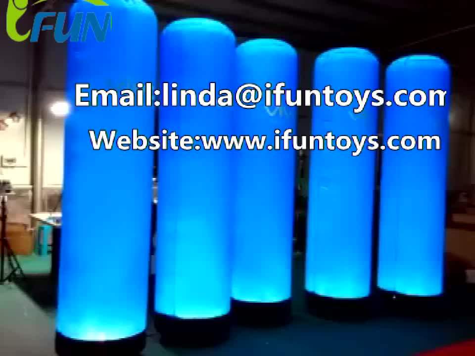 Custom Giant Led Inflatable Column/ Inflatable Pillar With Led Light ...
