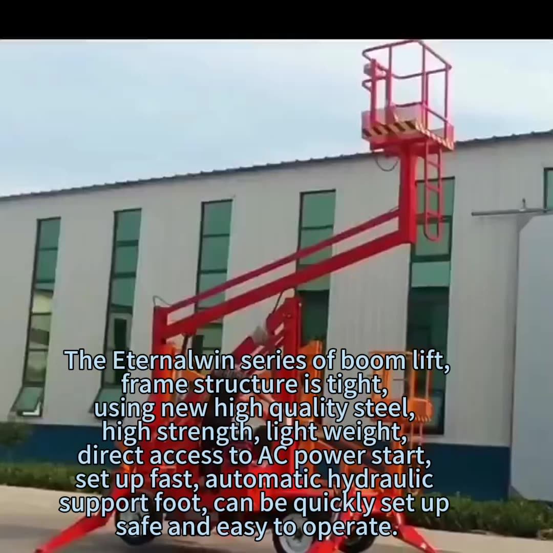 Articulating Manlift Tracked Small Cherry Picker Spider Boom Lift 10m ...