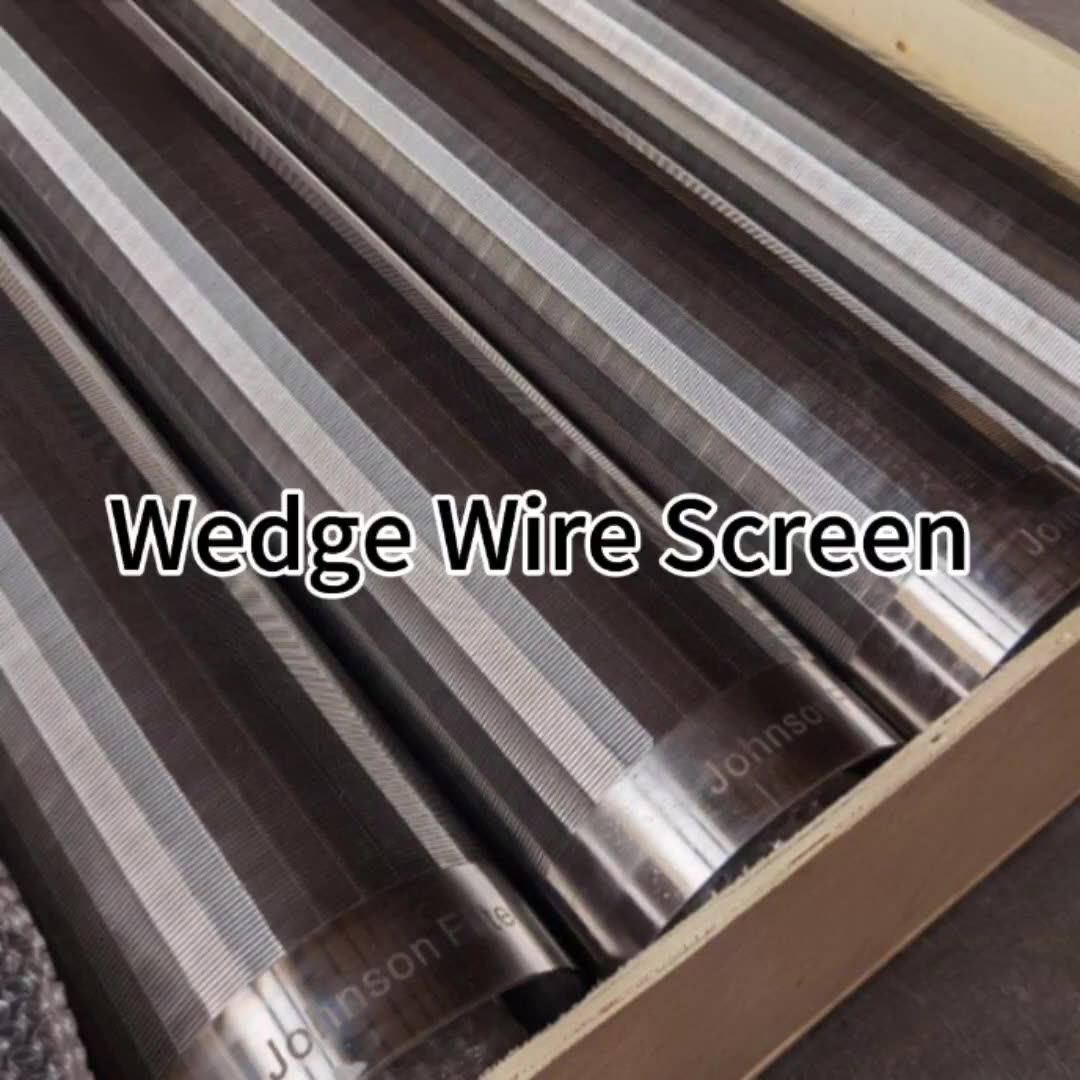 304 316 Stainless Steel Wedge Wire Screen V Wire Wrapped Wire Mesh For ...