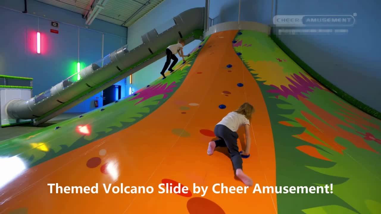 Cheer Amusement Indoor Climbing Most Fun Volcano Slide For Kids ...