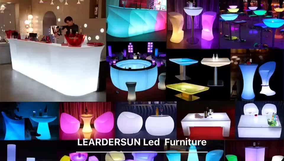 Intelligent Illuminated Colorful High Top Led Bar Furniture Chair ...
