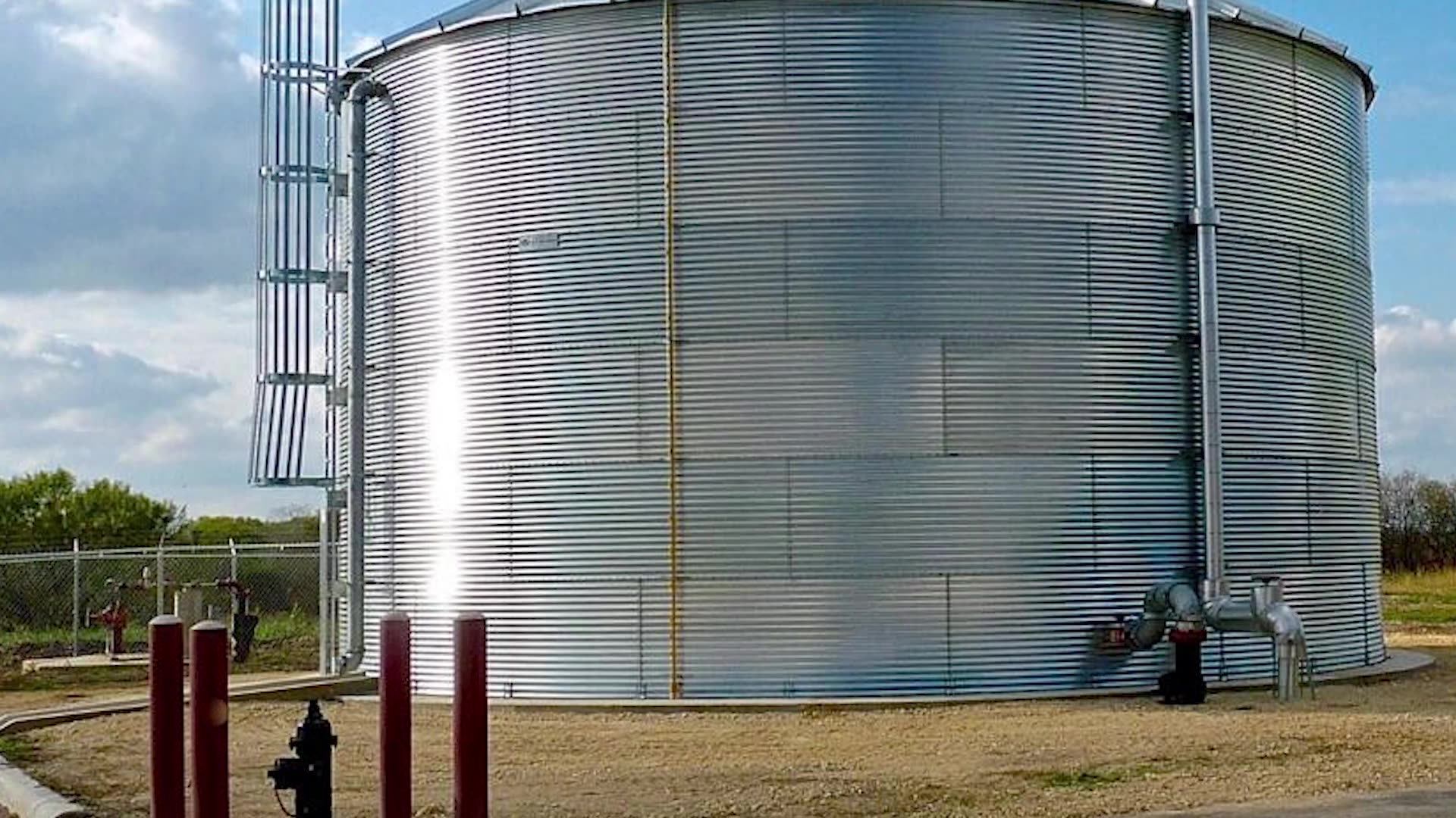 Small Grain Bin Silos To Soring 30-100 T Rice - Buy Small Grain Bin ...