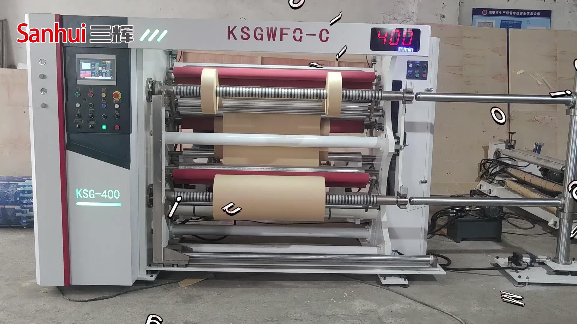 Automatic Paper Roll Cutting Slitting Rewinding Machine Film Pvc Pet ...