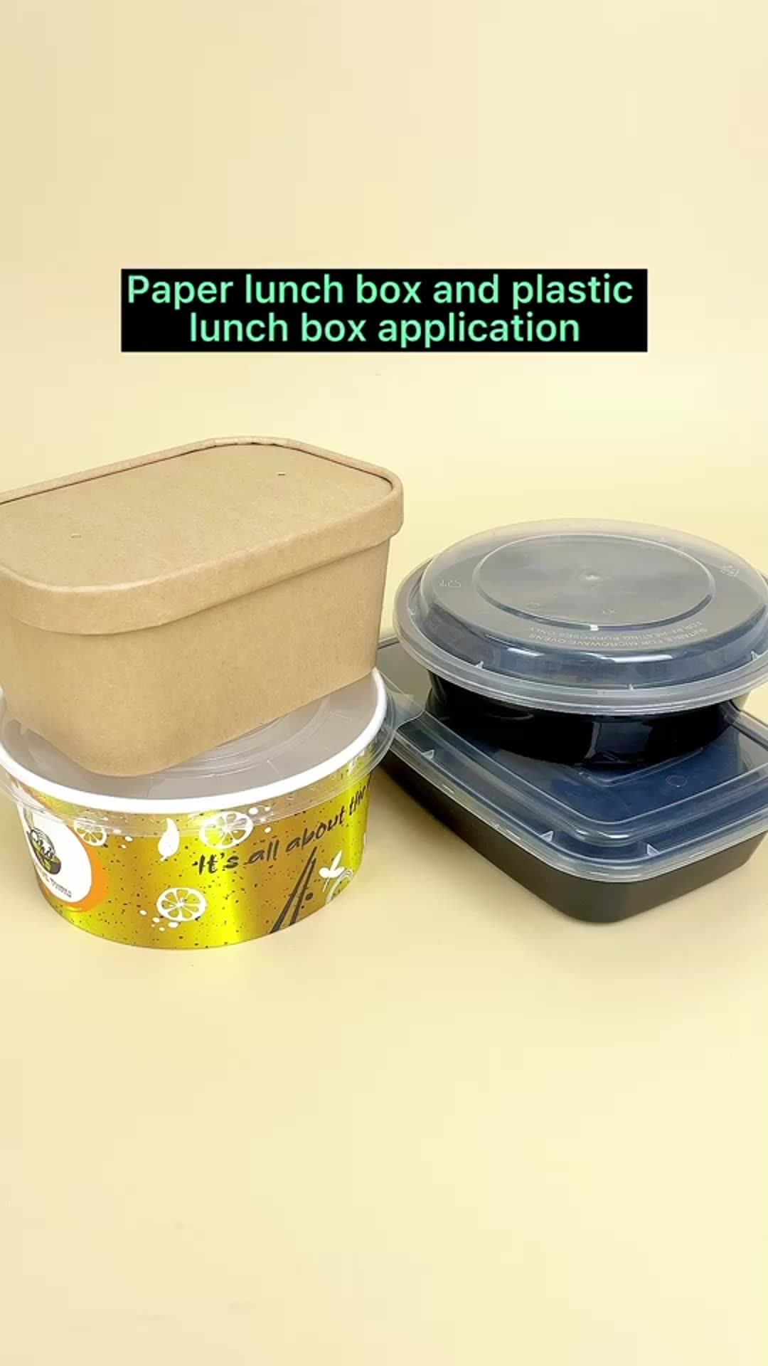 Disposable Clear Black Square Plastic Food Container Take Away Plastic ...