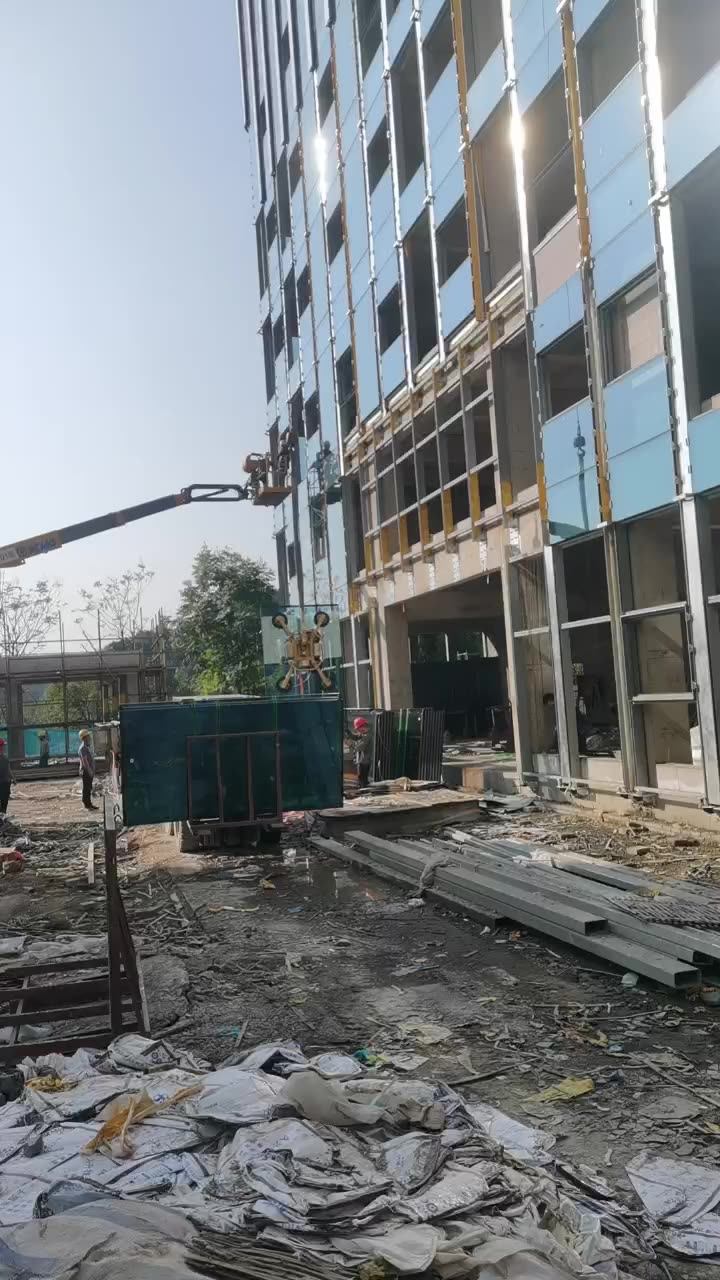 Rg Visible Frame Curtain Wall Aluminium Structural Low-e Reflective ...