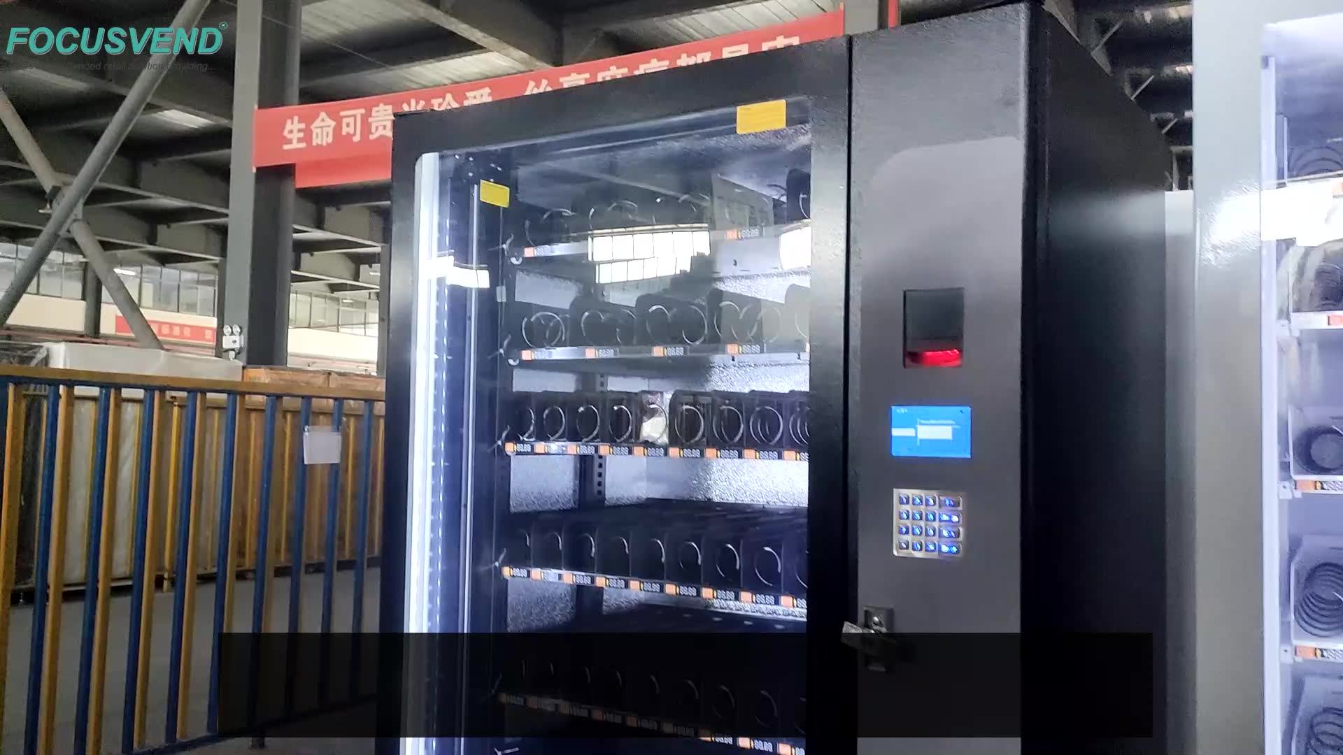 Self-service Snack And Drink Vending Machine Combo Vending Machine For ...