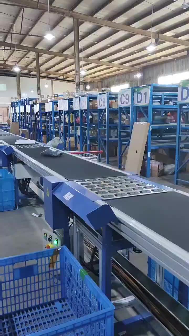 Automatic Sorting Conveyor Warehouse Logistic Courier Sortation Center ...