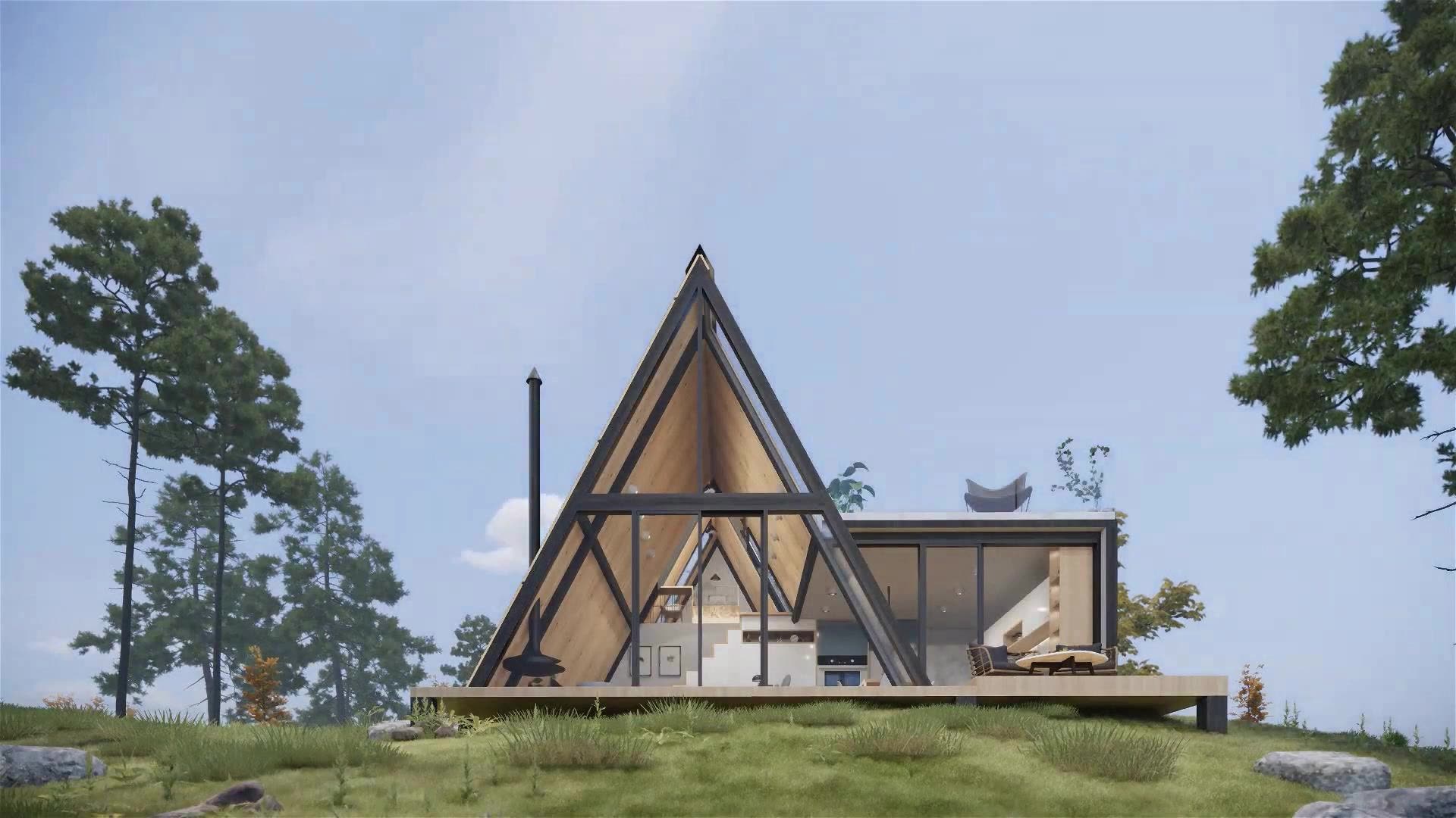 Airbnb Maison Prefabriquee Casas Prefabricadas Modernas Cabin Kit A ...