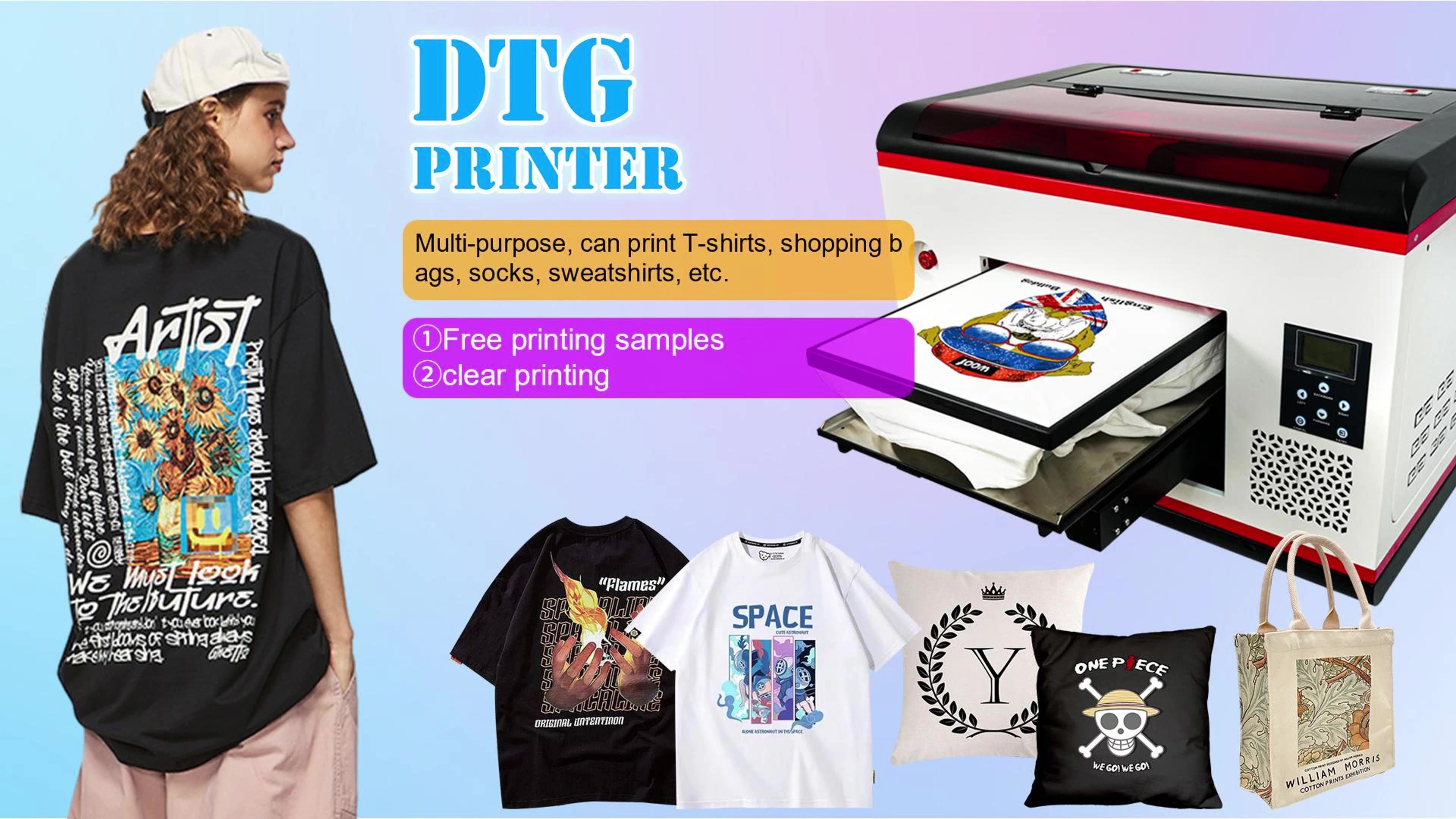 Erasmart A3 Desktop Flatbed Diy Cotton Fabric Textile Tshirt Shirt ...