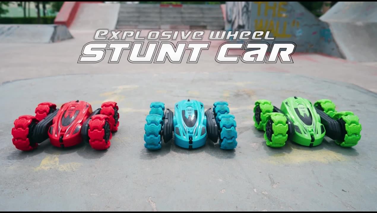 4wd Double Sided Swing Arm Rc Stunt Car With Expansion Wheel 360 ...