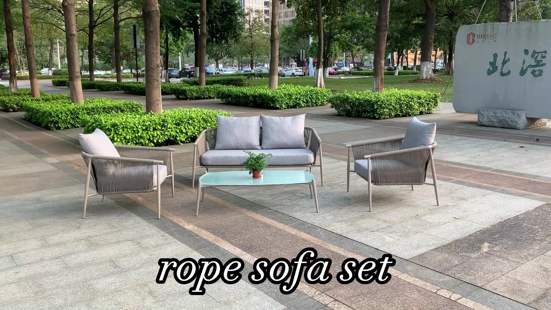 Customized Aluminum Slat Frame Garden Sofa Set Sun Lounger Patio ...