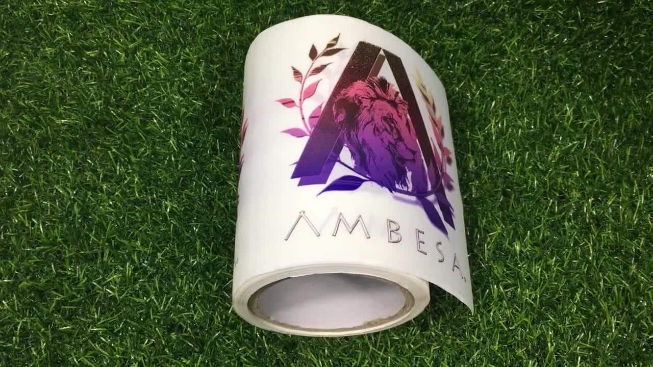 Thin Clear Film Self Adhesive Sticker Cosmetic Bottle Label Printing ...