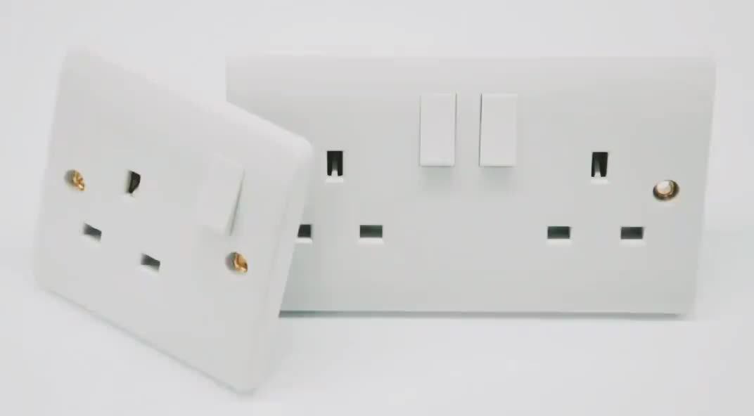 16a 250v Multi-function Socket 3 Pin Wall Sockets Universal Multi Plug ...