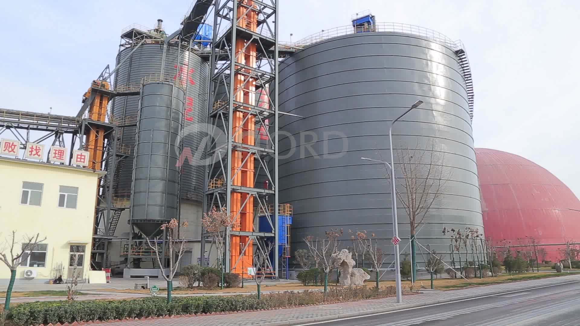 Welded Large Fly Ash Steel Silo Cement Silo 10,000 Tons Capacity Cement ...