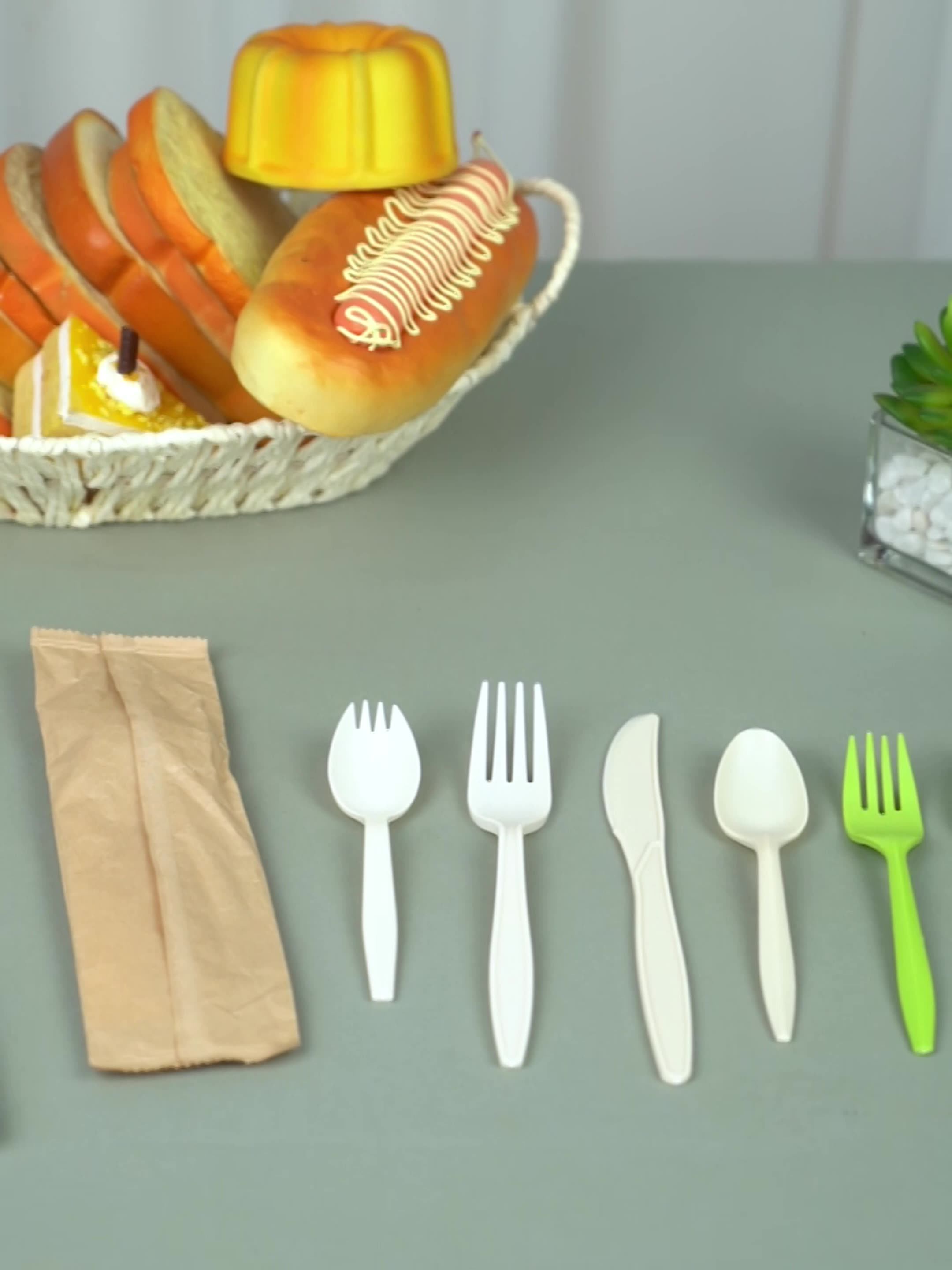 Disposable Biodegradable Corn Starch Cutlery - Buy Disposable Corn ...