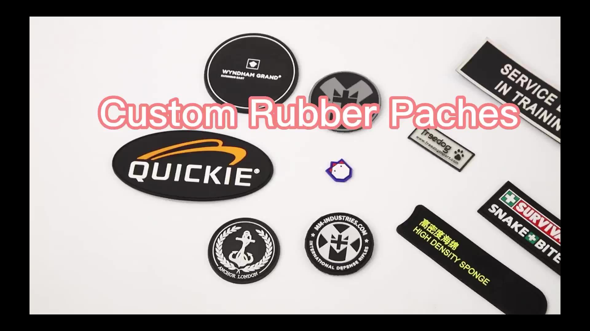 Parche Garment Accessories Patch Custom Brand 3d Embossed Logo Soft Pvc ...