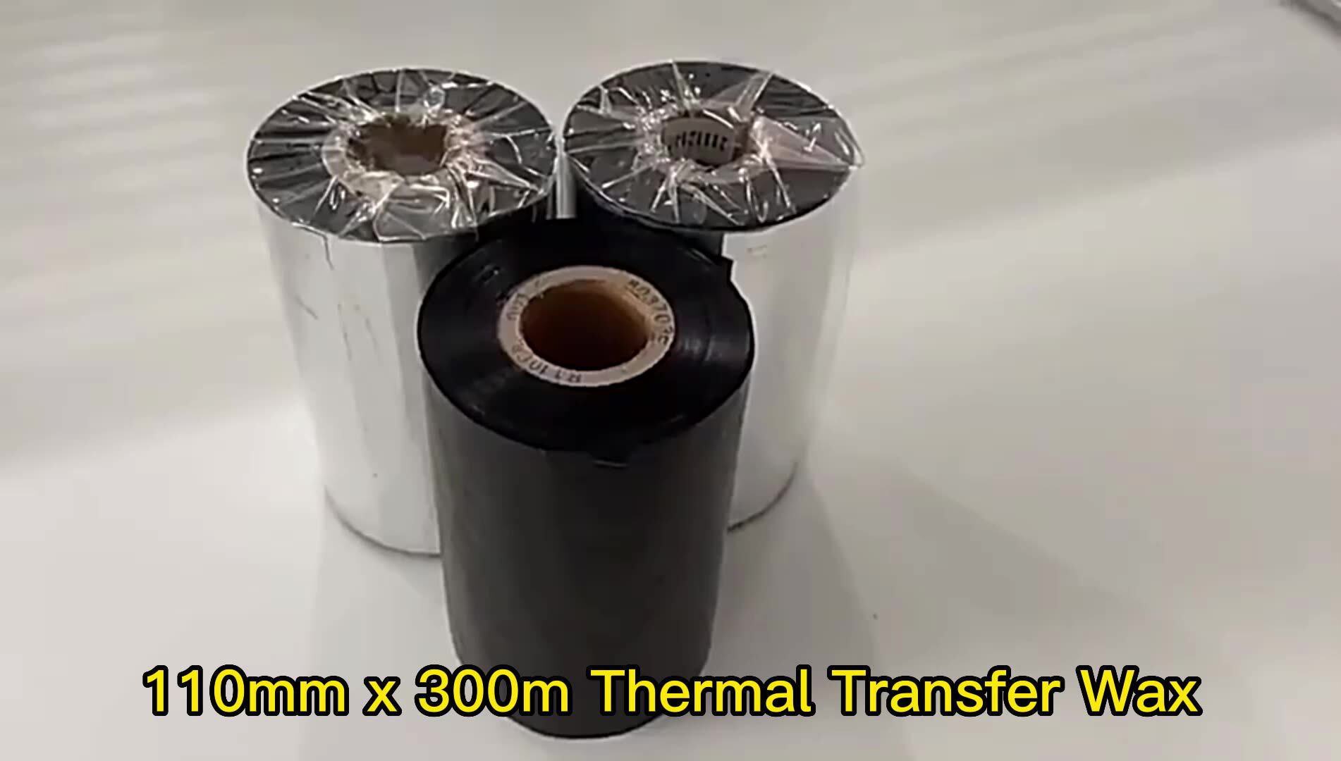 Custom Printed Thermal Ribbons Wax Thermal Barcode Ribbon Thermal Transfer Printer Ribbon - Buy ...