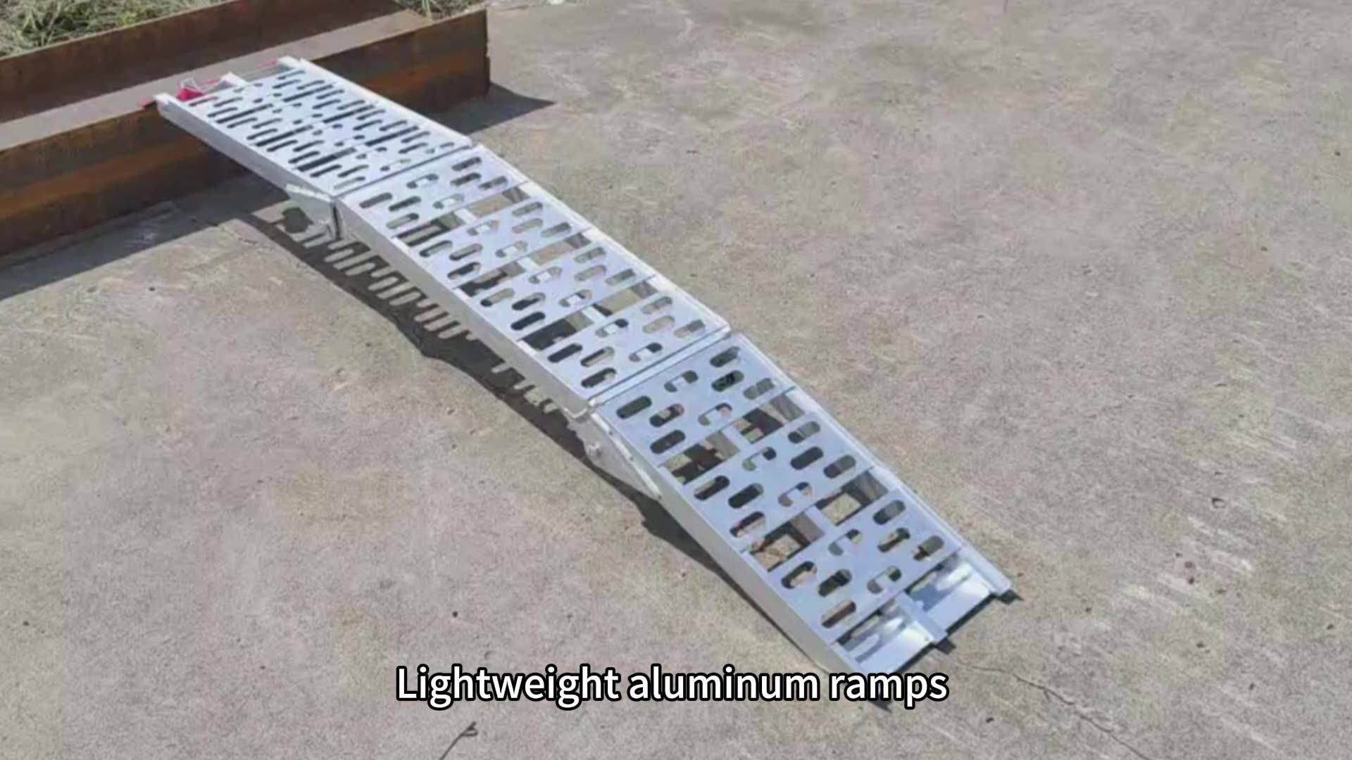 Heavy-duty Folding Aluminum Car And Motorcycle Atv Ramp Durable Loading ...