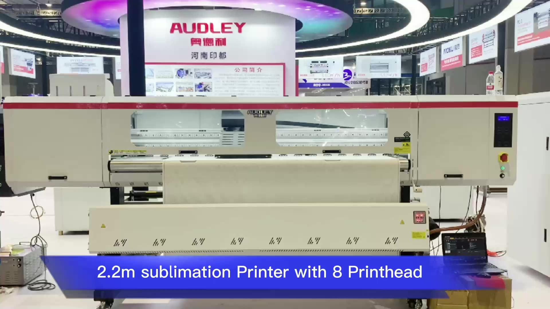 Audley F8 8 I3200 Head 2.2m Inkjet Digital Dye Sublimation Textile ...