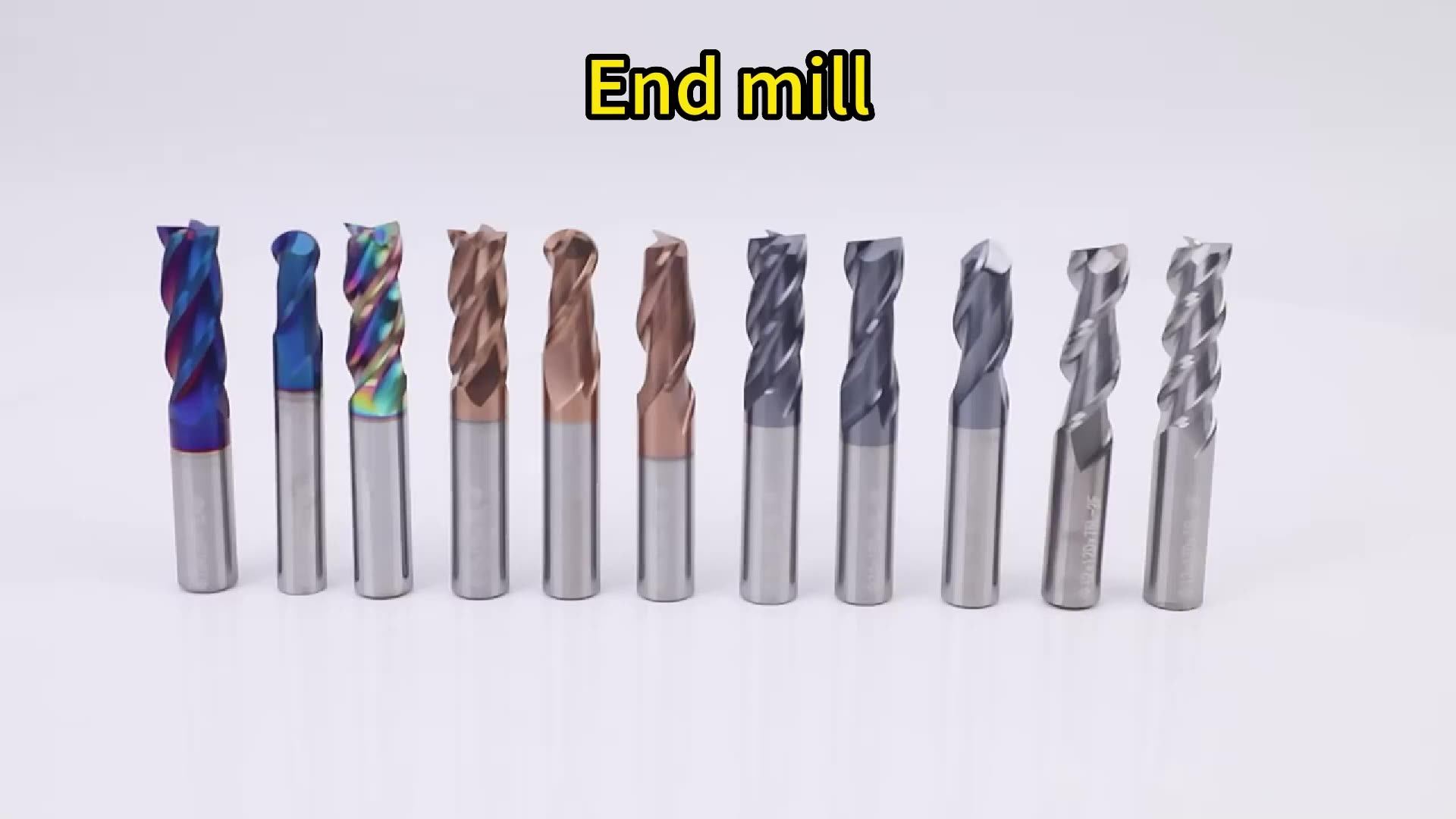 Tungsten Carbide Hrc55 4f Flat End Mills Hrc55 4 Flat Cemented Carbide ...