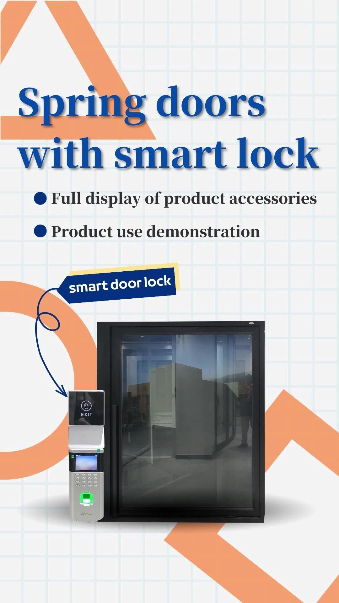 Office Commercial Front Entry Glass Pivot Door Custom Revolving Spring ...