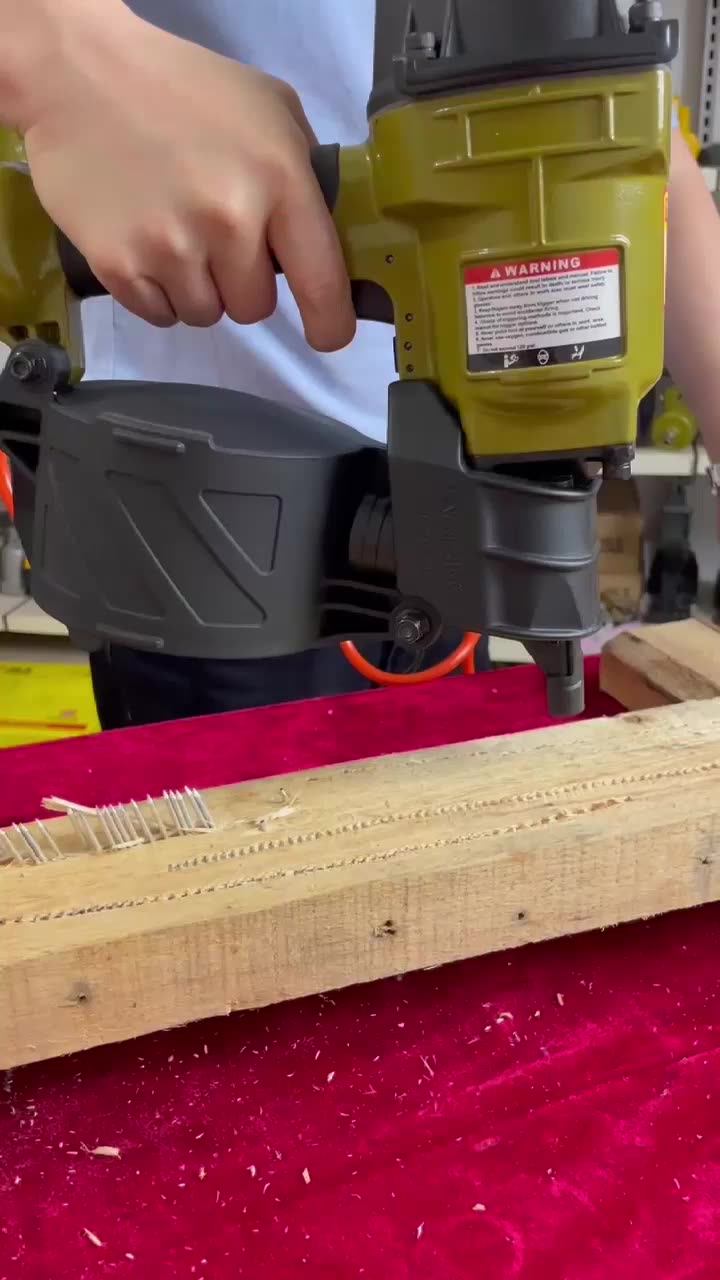 Dtx Air Tool Wooden Pallet Pneumatic Coil Nailer Gun Cn55 Cn70 Cn80 ...