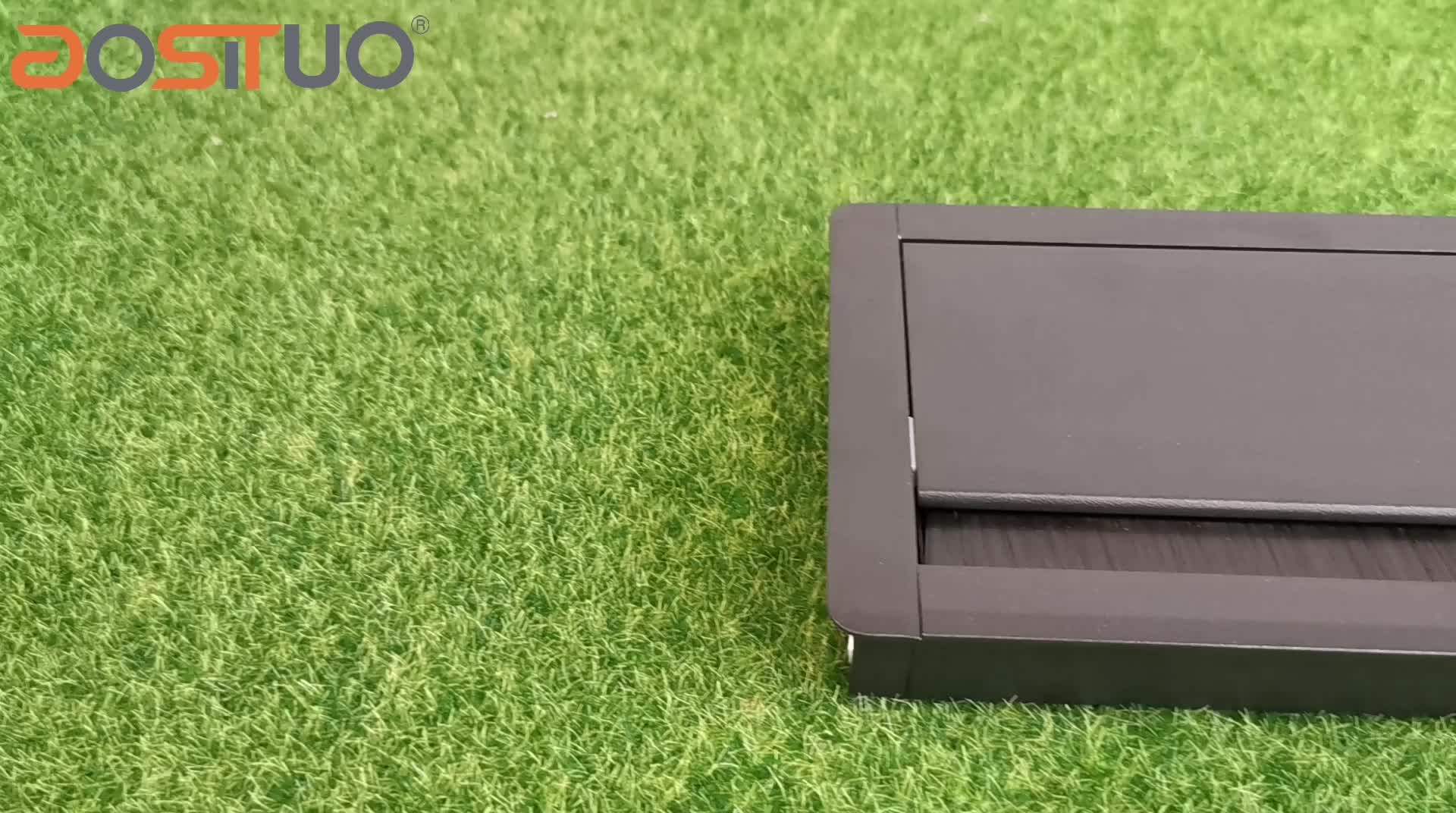 Aluminium Office Table Cable Cover With Buffering Square Wire ...