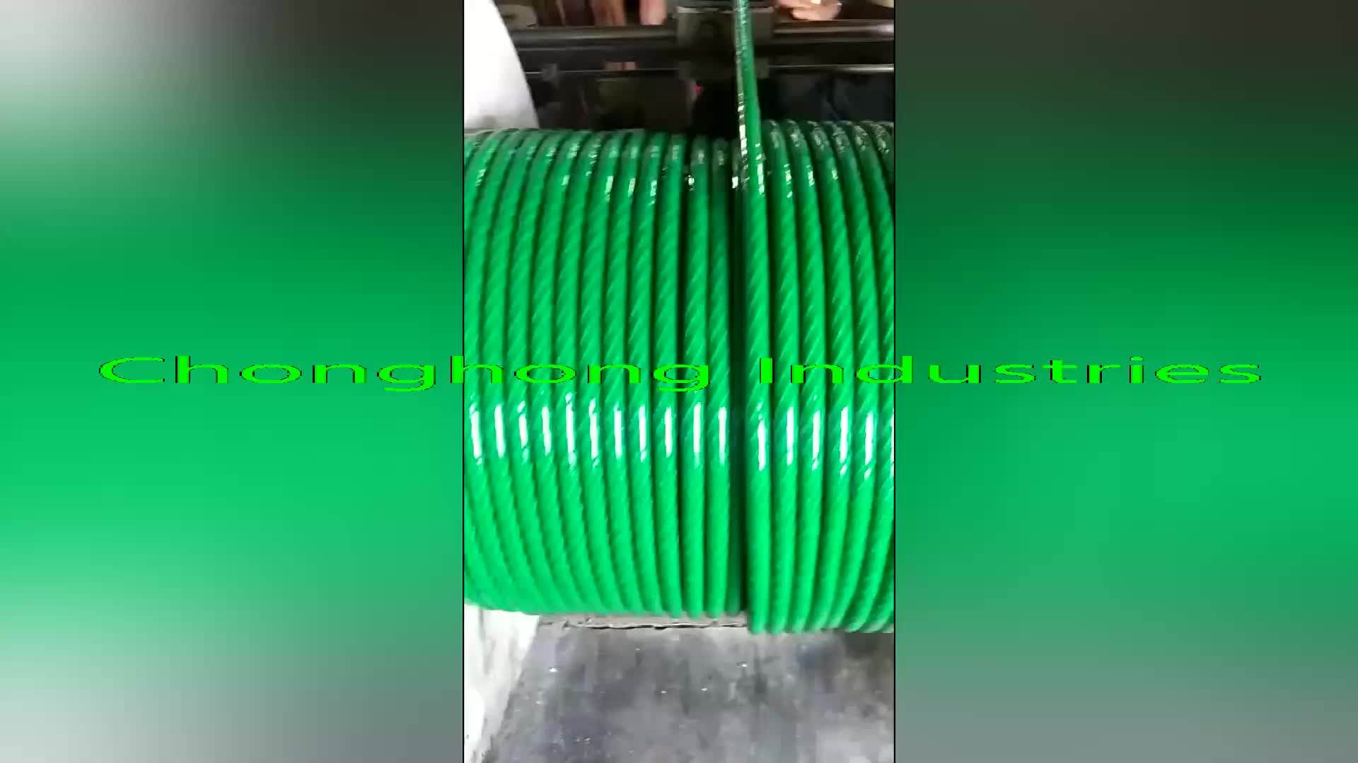 6x37+iwrc Galvanized Aircraft Cable Pvc Or Nylon Coated - Buy Wire Rope ...