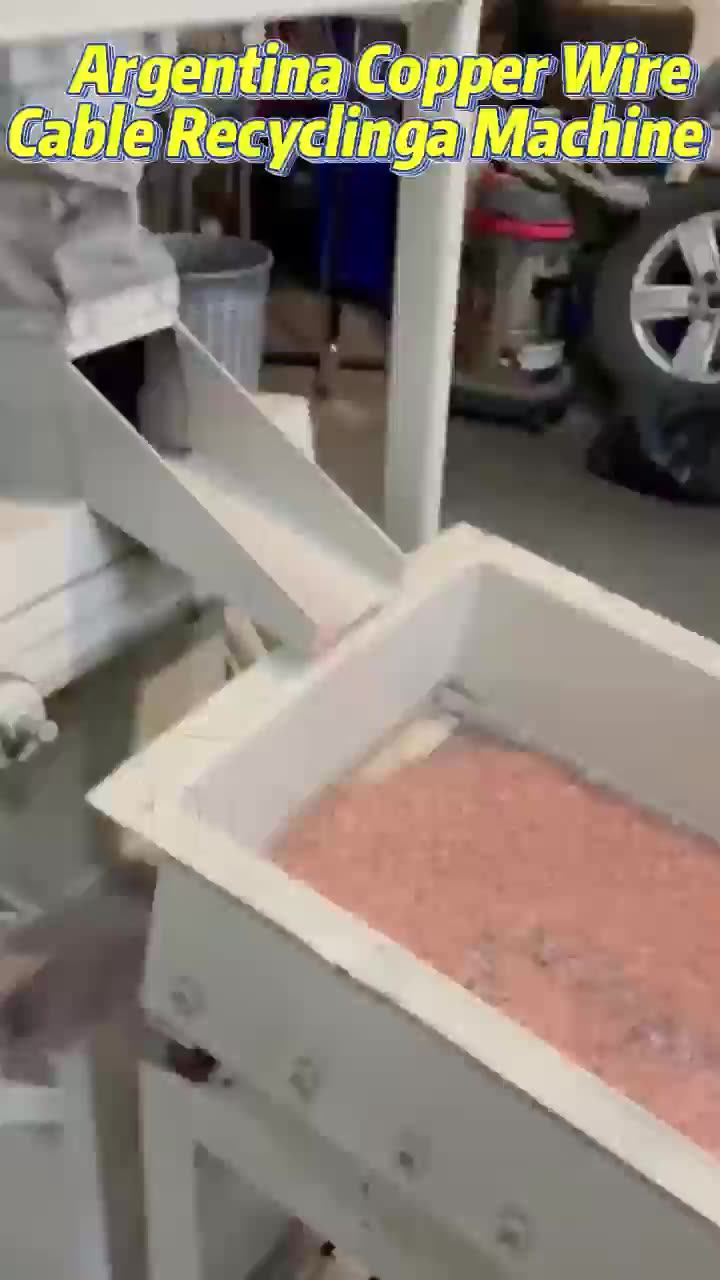 Different Types Waste Wire Cable Recycling Separator Metal And Plastic ...