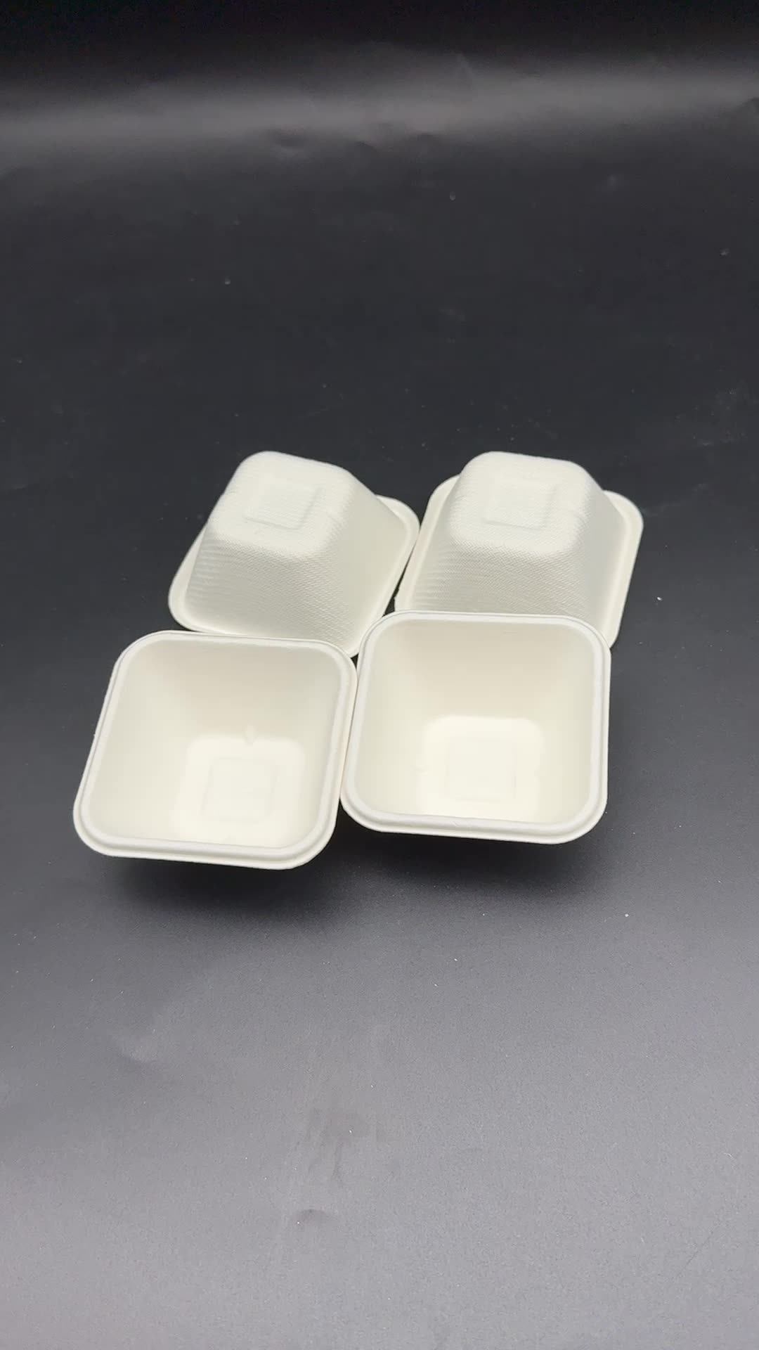 Sugarcane Fiber Bagasse Biodegradable Sauce Cups Disposable 2-4oz Mini ...