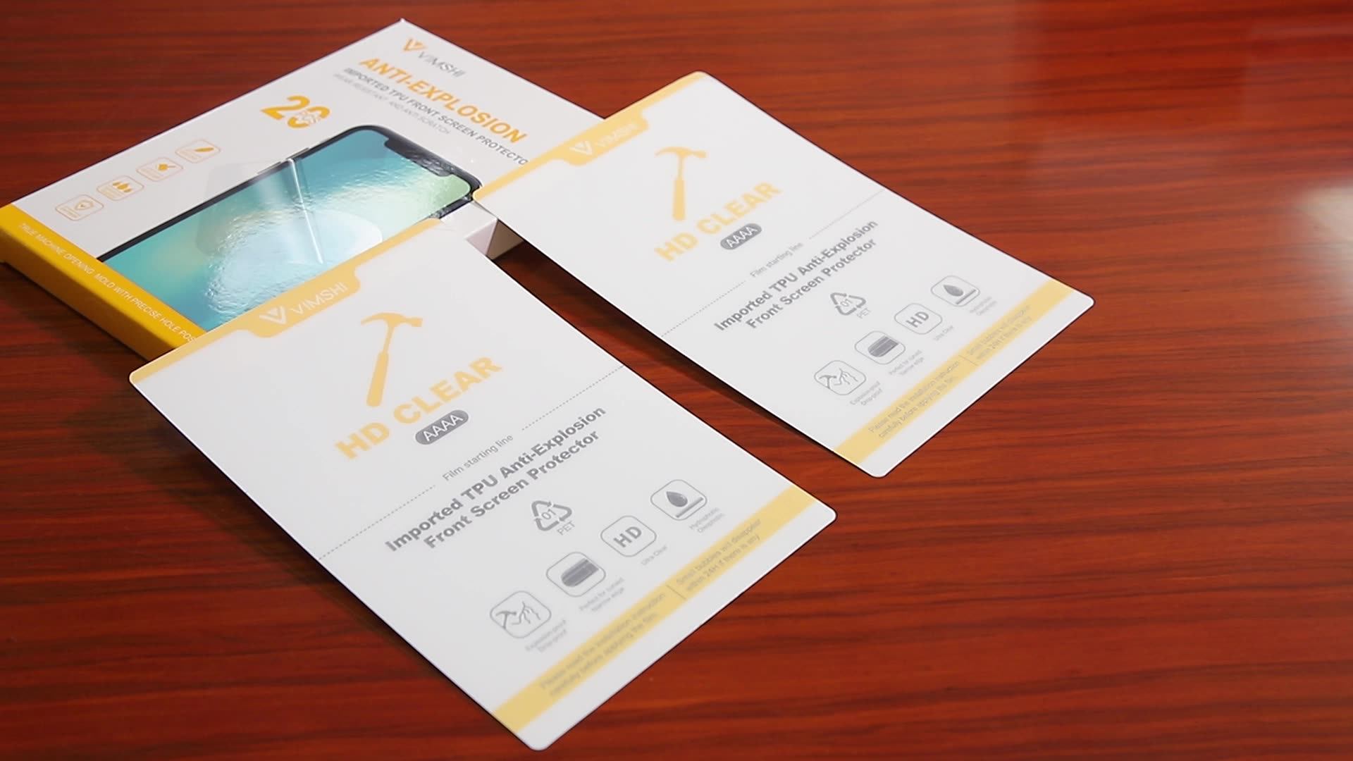 Vimshi Oem Tpu Soft Explosion-proof Cell Phone Screen Protective Front ...