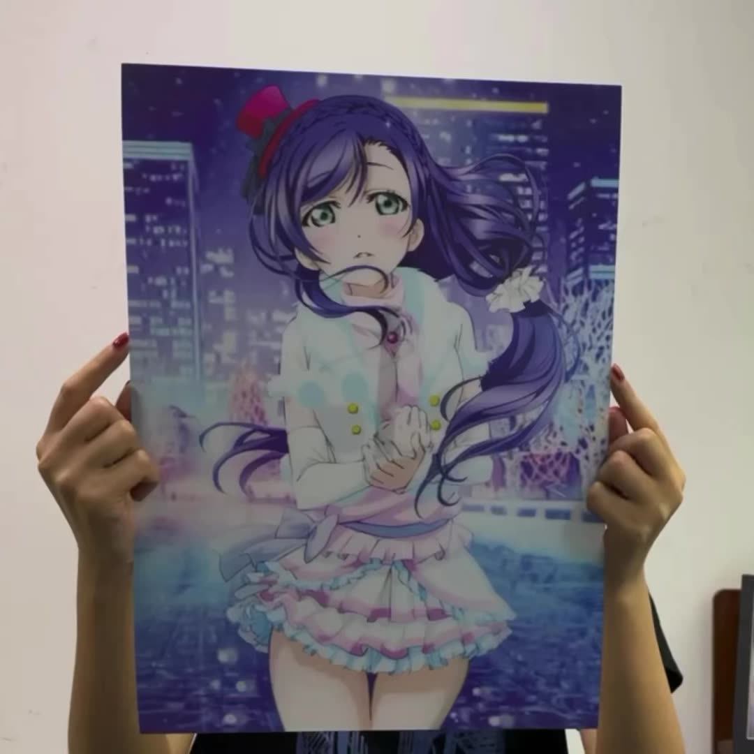 Lenticular Anime Poster 3d Printing Custom Size 3d Anime Posters - Buy ...