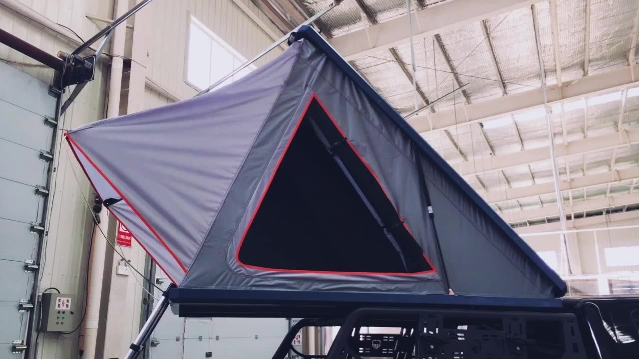 Aluminum Shell Triangle Car Roof Top Tent Hard Shell For 4wd Offroad ...